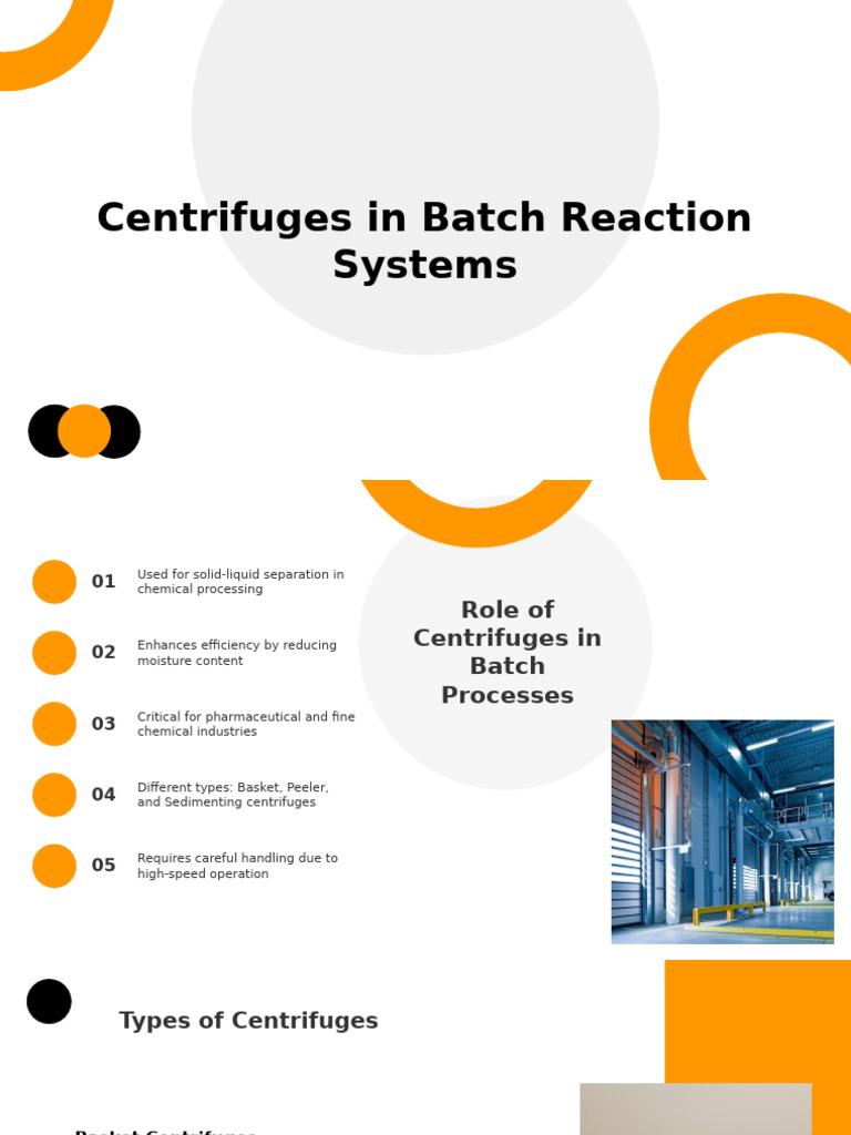 Centrifuges in Batch Reaction Systems | PDF
