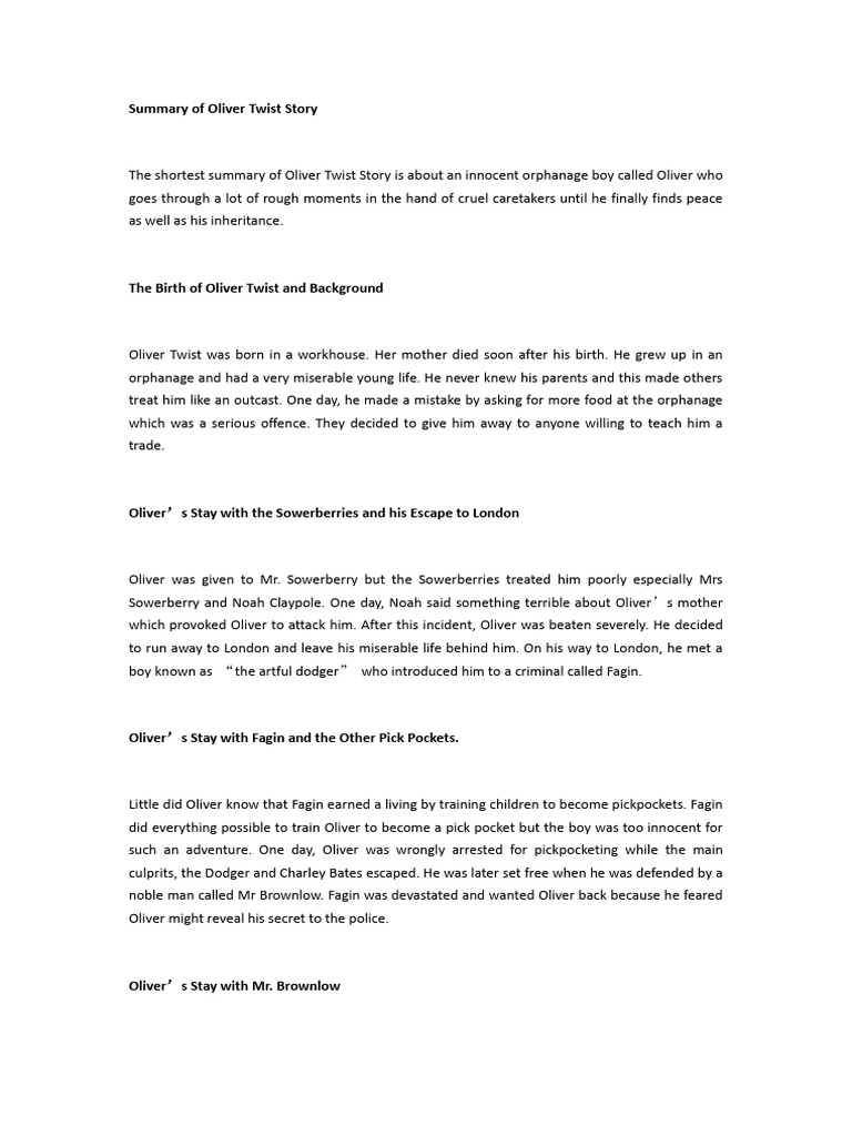 Oliver Twist Cockrow | PDF | Oliver Twist | Nancy (Oliver Twist)