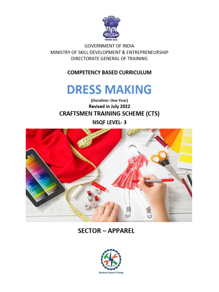 ITI Dress Making Syllabus NSQF Level 3 | PDF | Sewing | Seam (Sewing)