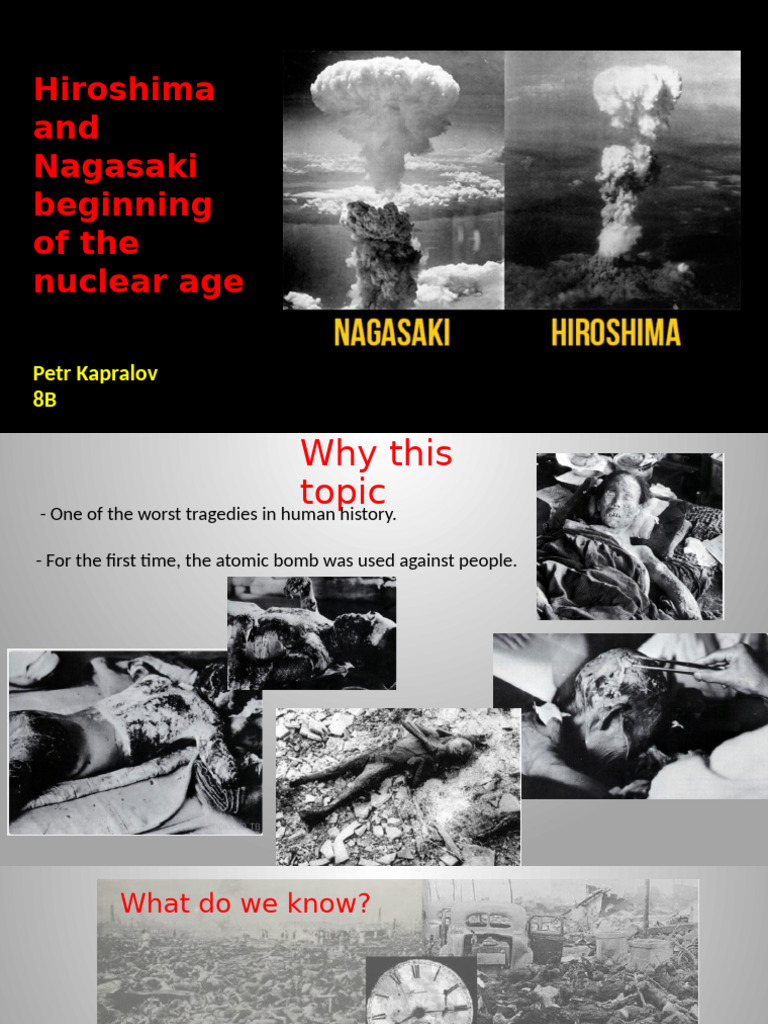 Hiroshima and Nagasaki -Final Version | PDF | Atomic Bombings Of ...