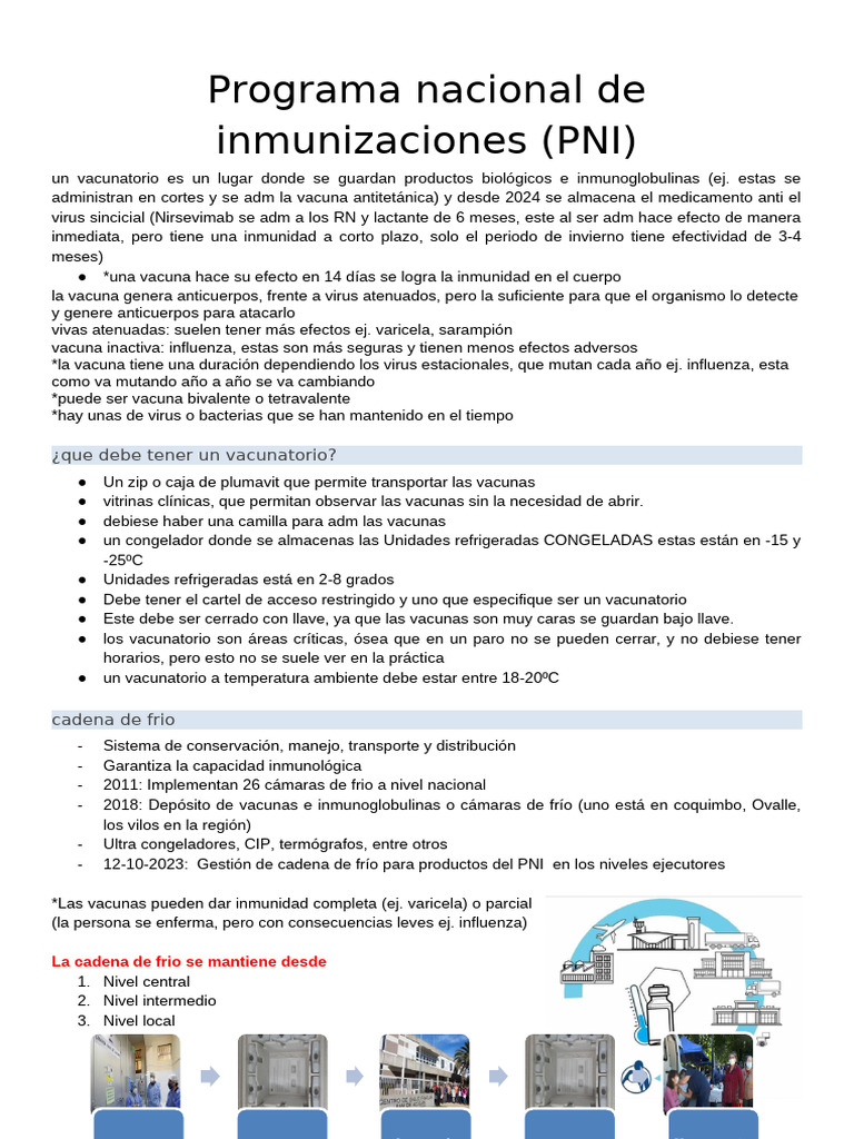Guía Completa del Programa Nacional de Inmunizaciones | PDF | Vacunas ...