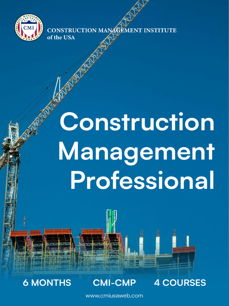 CMI CMP Brochure | PDF | Occupational Safety And Health | Building Information Modeling