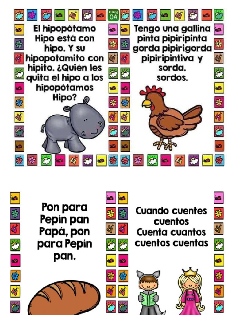 Material Trabalenguas PDF | PDF