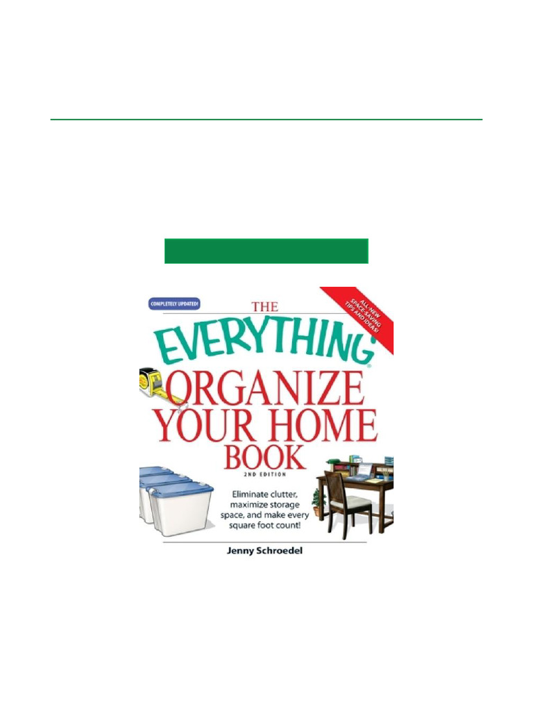 Grab Now The Everything Organize Your Home Book Eliminate Clutter, Set ...