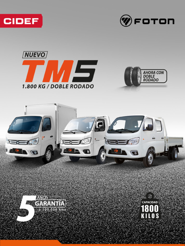Foton TM5 Doble Rodado 2024 Updated | PDF