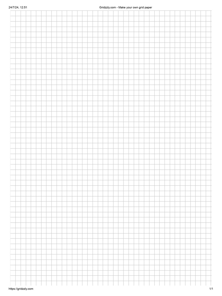 Make Your Own Grid Paper | PDF