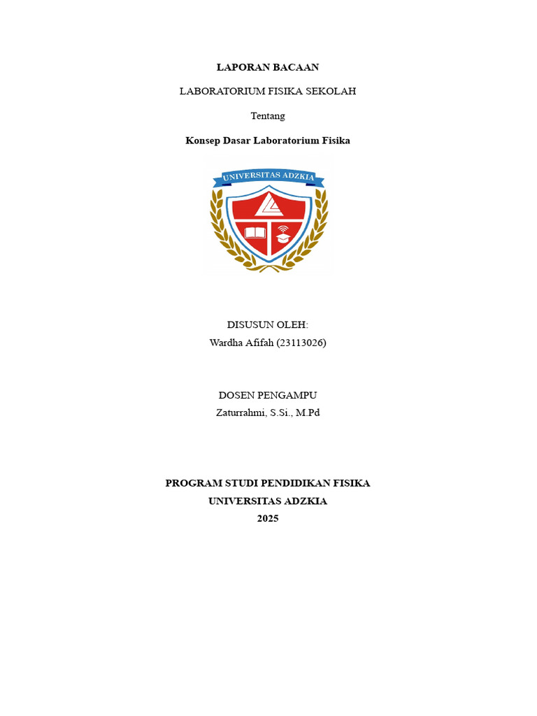 Laborat Laporan Bacaan-1 | PDF