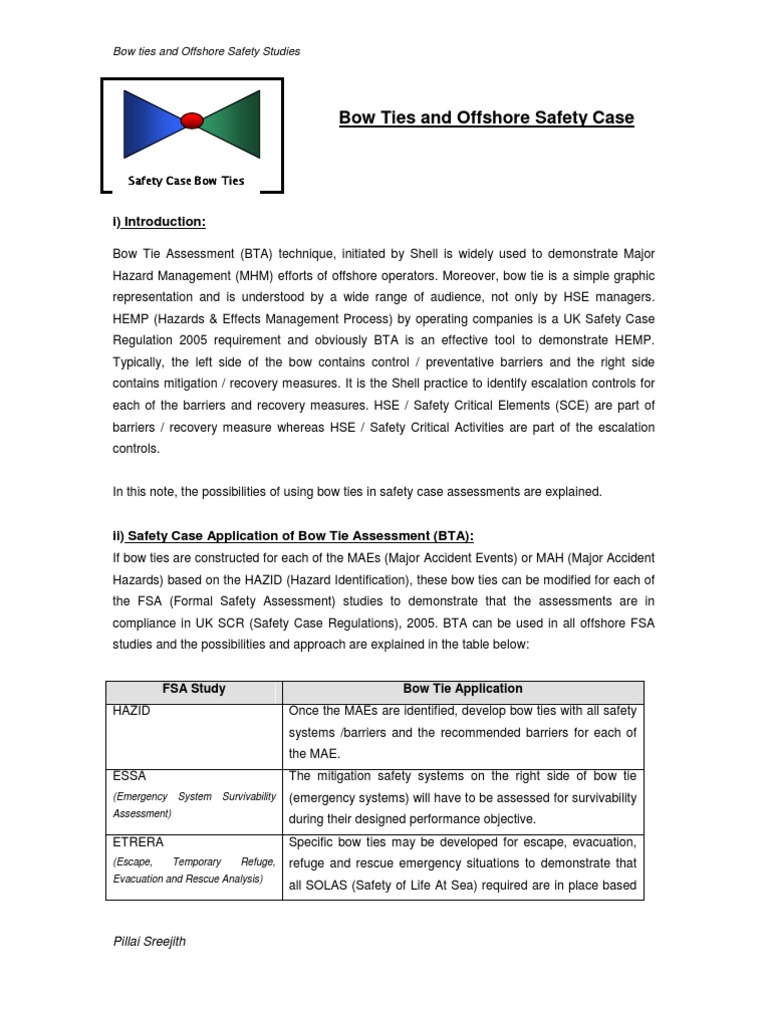 Bow Ties and Offshore Safety Studies | PDF | Risk Assessment | Systems ...