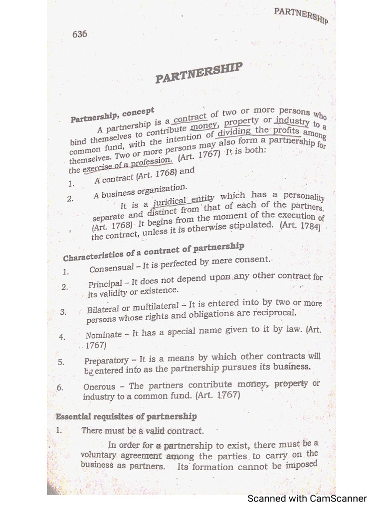 Partnership | PDF