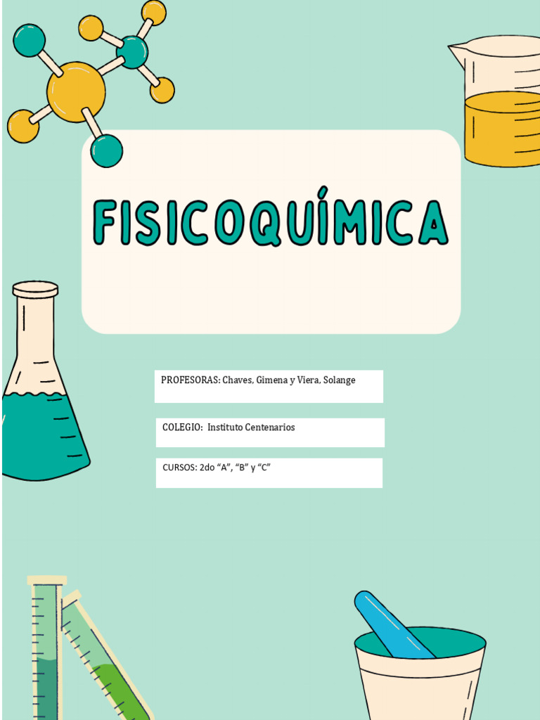 Cuadernillo FQ - 2do 2025 | PDF | Gases | Líquidos