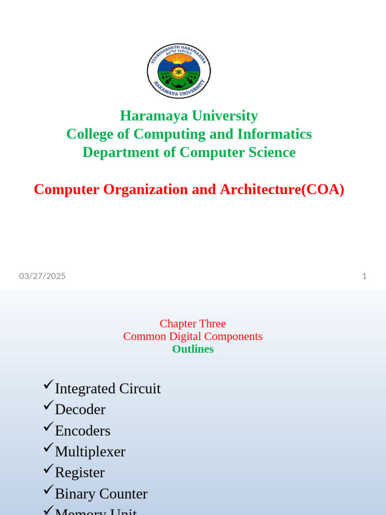Coa Chapter 3&4 Ppts | PDF | Integrated Circuit | Byte