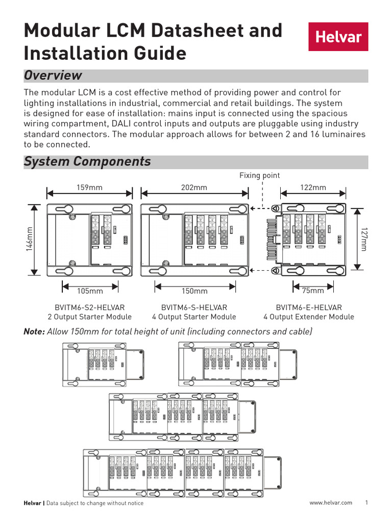 Modular LCM Installation Guide | PDF | Electrical Connector ...