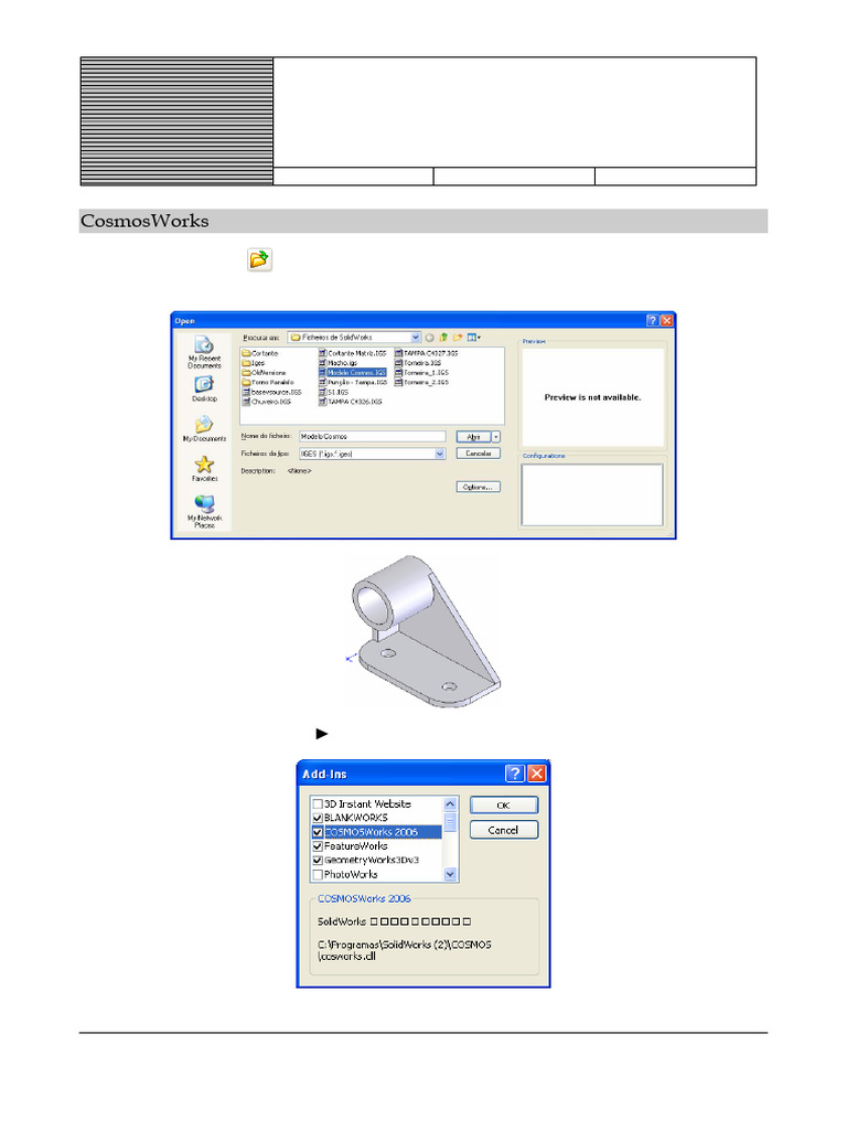 Cosmosworks - Solidworks Simulation-1 | PDF