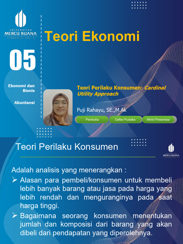 5 - Cardinal Utility Approach | PDF