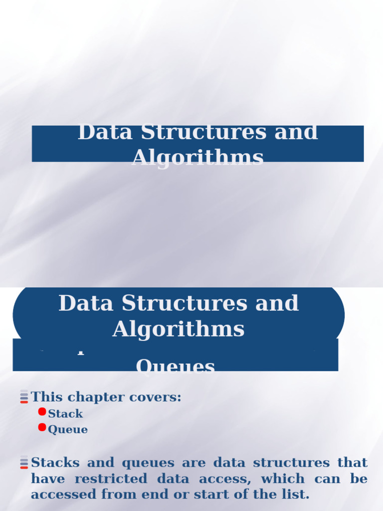 Chapter 4 - Stacks and Queues | PDF | Queue (Abstract Data Type) | Software Engineering