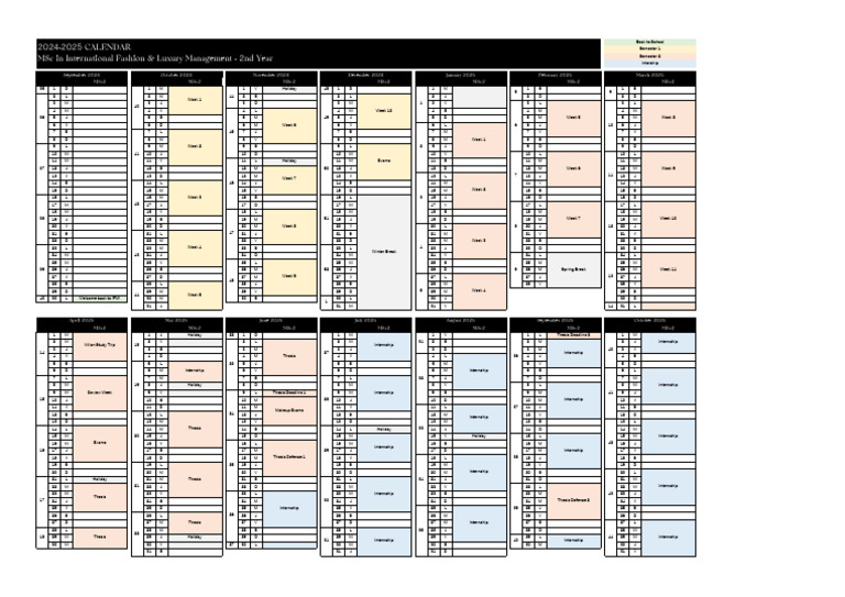 MSc Academic Calendar 2025-2026 | PDF | Academic Term | Educational Stages