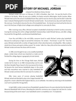 Michael Jordan Reading Comprehension Quiz | PDF | Social Science