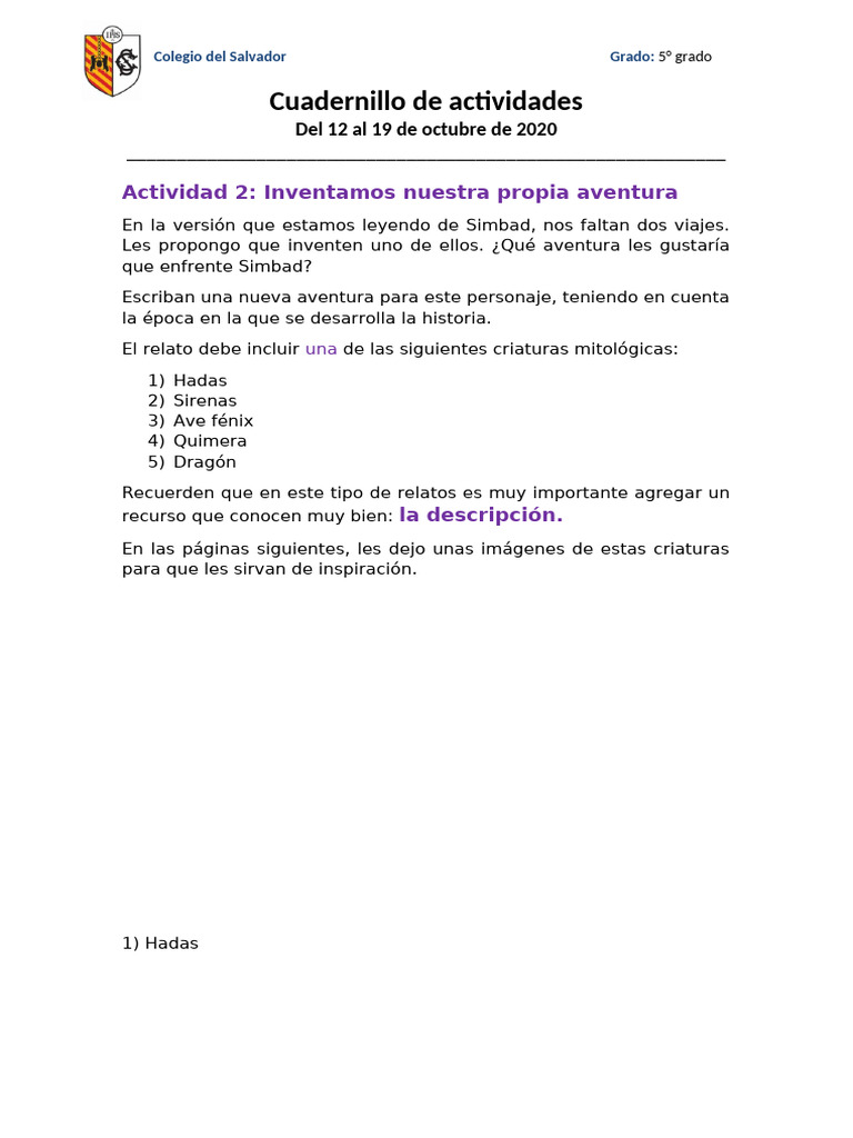 Una Nueva Aventura para Simbad | PDF