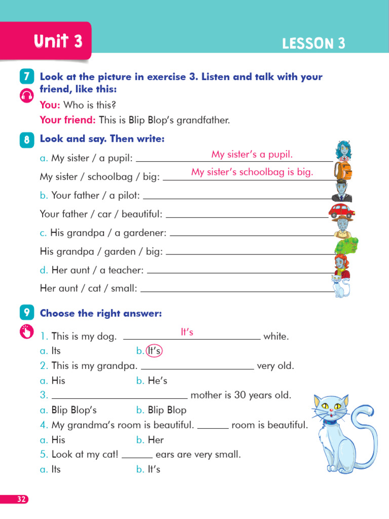 Family Descriptions and Vocabulary Exercises | PDF
