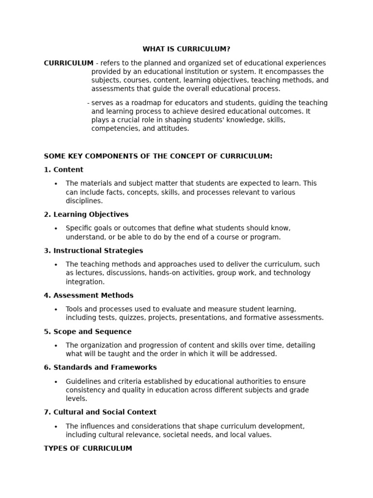 What is Curriculum Spectrum of Integrated Curriculum | PDF | Curriculum ...