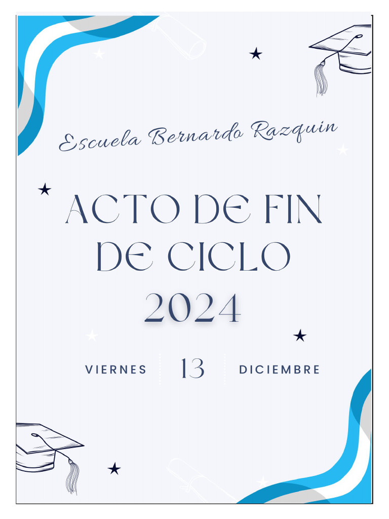 ACTO FIN DE CICLO | PDF