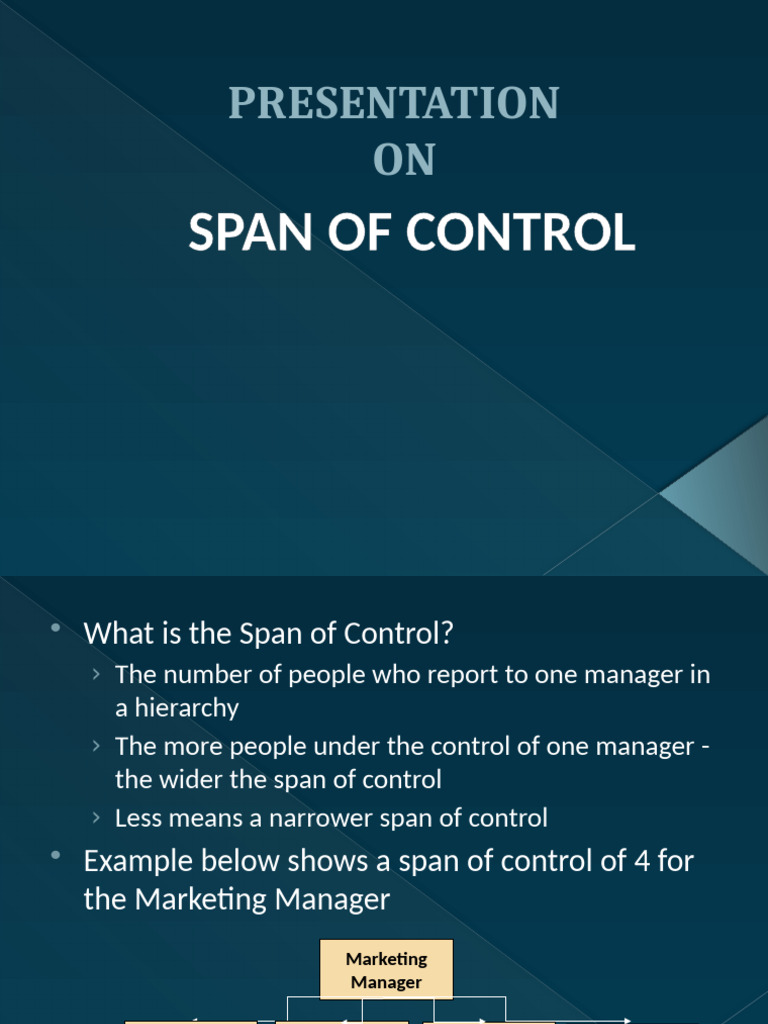 Understanding Span of Control in Management | PDF | Business Economics ...