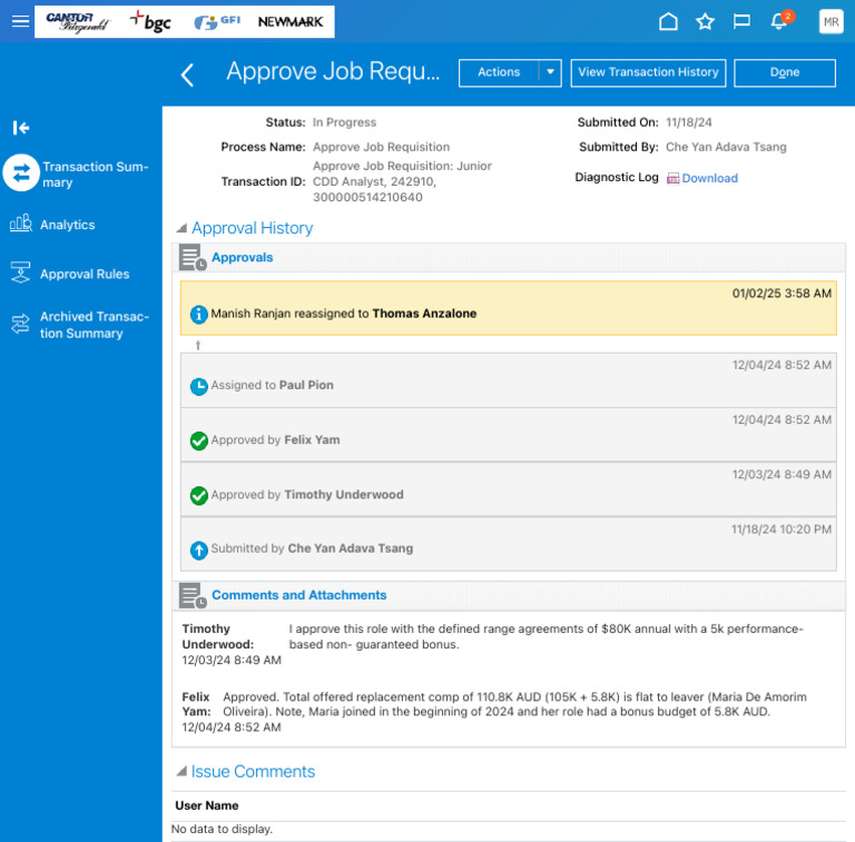 Transaction Summary Transaction Console Oracle Fusion Cloud Applications Pdf Computing