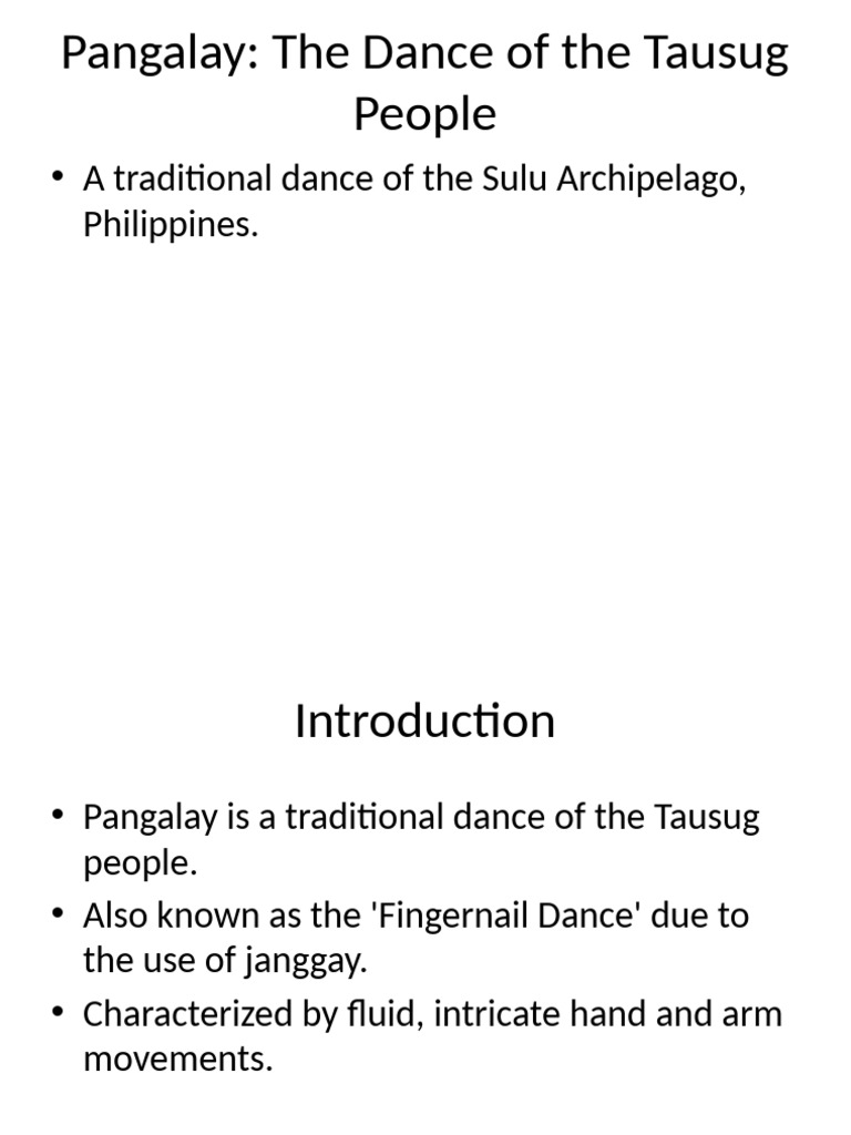 Pangalay Presentation | PDF