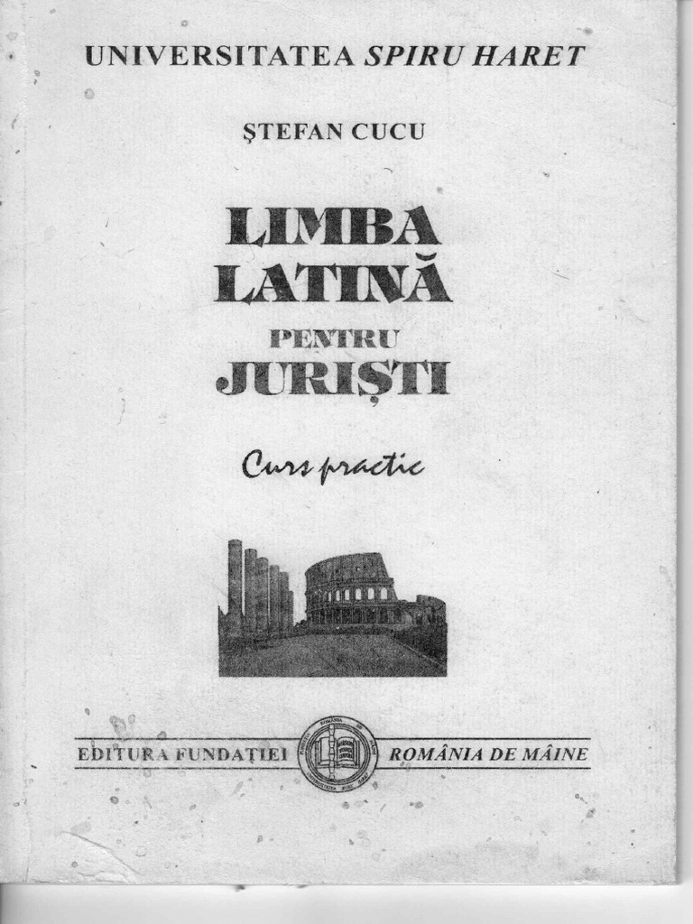 Cucu - Limba Latină Pentru Juriști | PDF