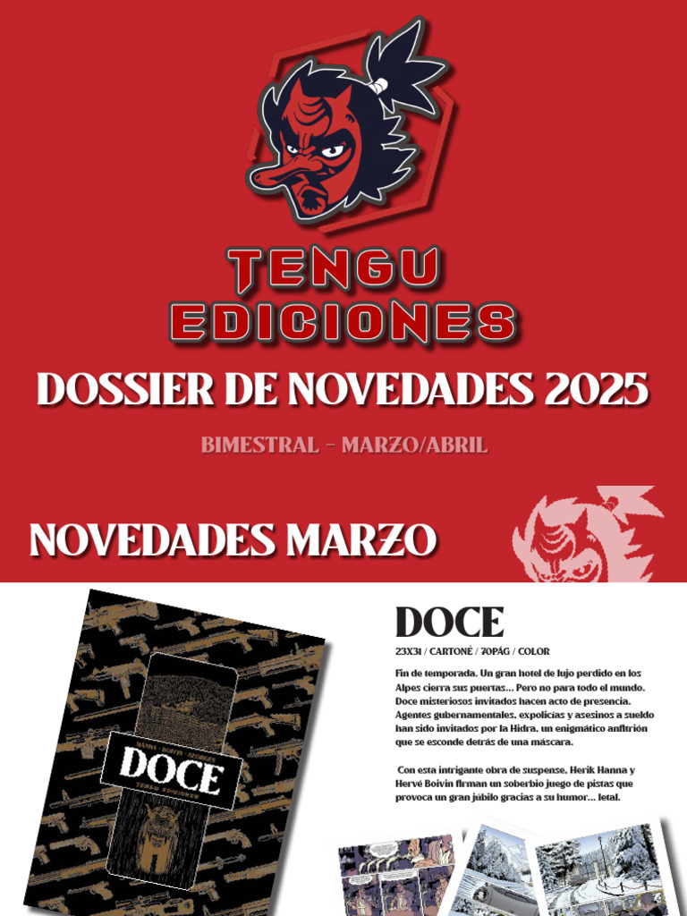 Novedades Tengu Ediciones Marzo - Abril 2025 | PDF