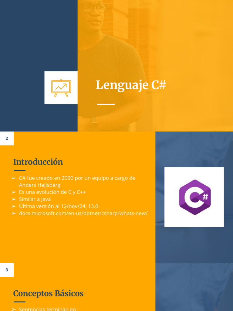 Introducción al Lenguaje C# | PDF | C Sharp (lenguaje de programación ...