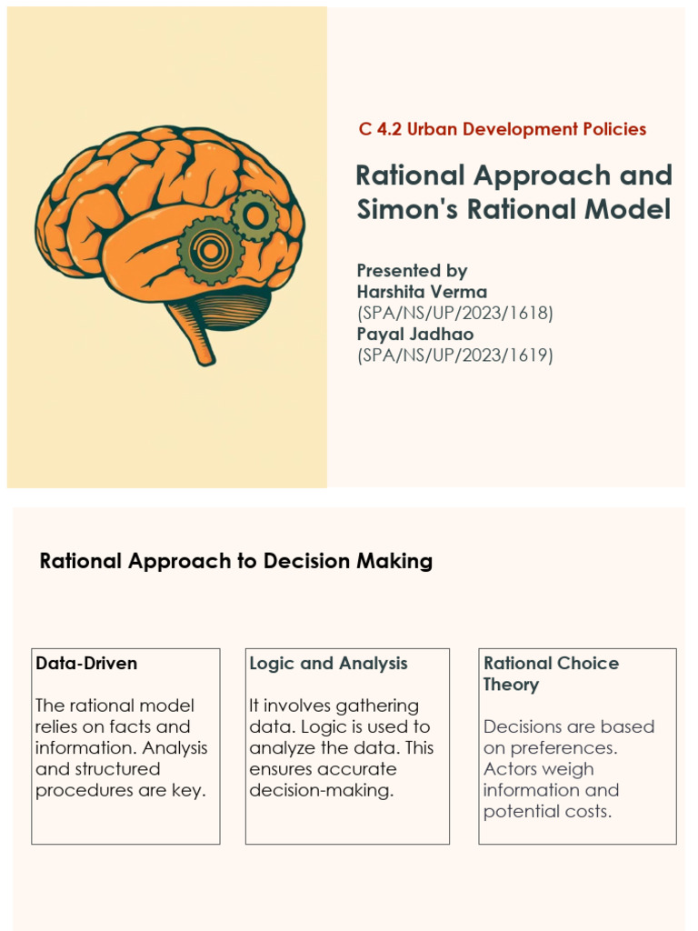 Rational Approach and Simon's Rational Model | PDF | Decision Making ...