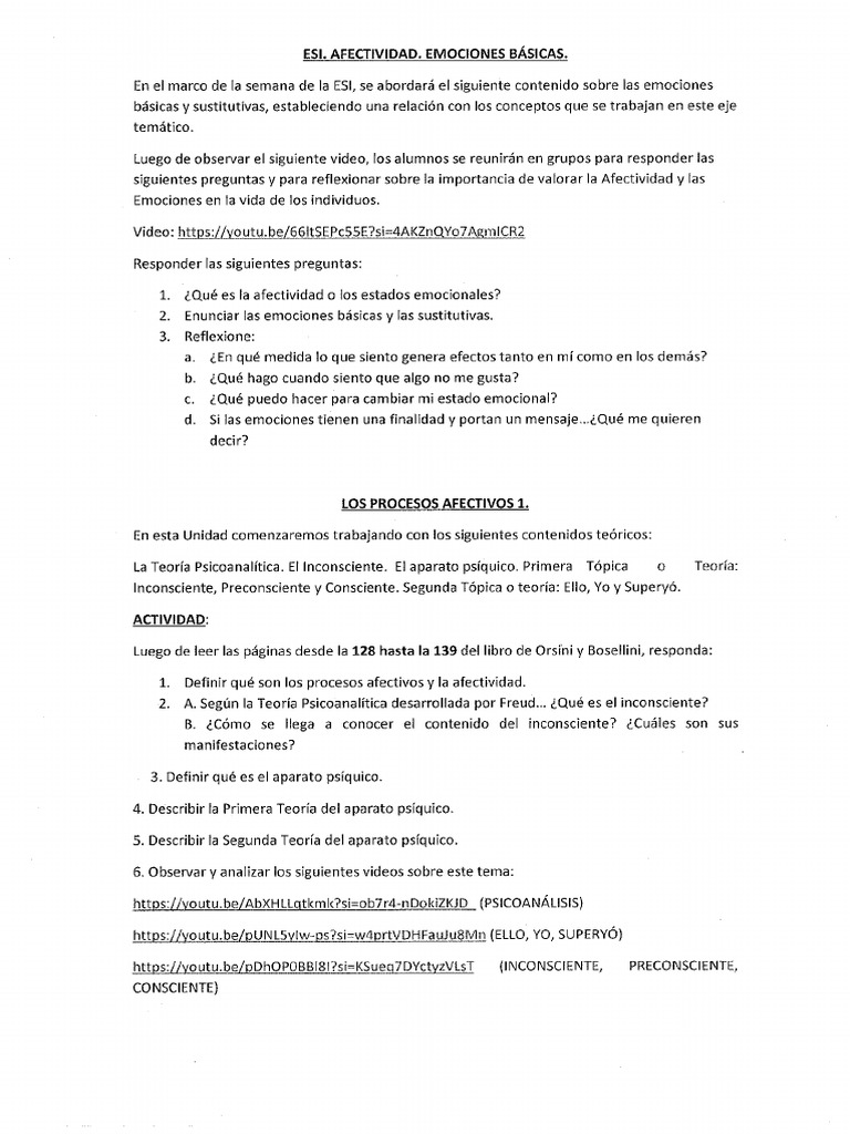 19 Unidad - 3 - Esi - Afectividad | PDF