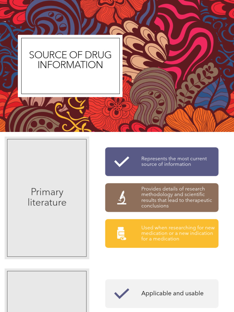 Ho - 03 - Prelims - Ii. Sources of Drug Information | PDF | Books | Thesis