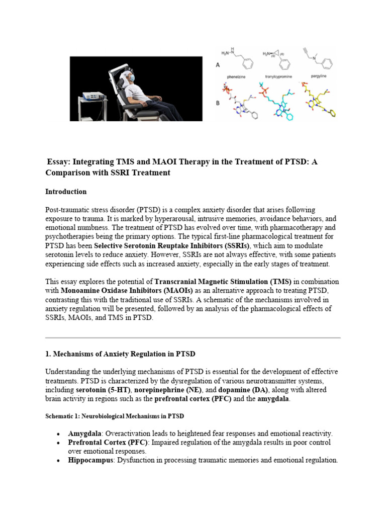 PtIntegrating TMS and MAOI Therapy in the Treatment of PTSD: A ...