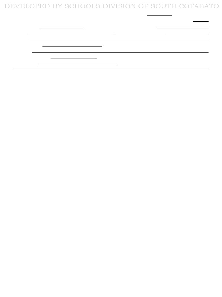 ESP5-Q4-W6-LAS1 | PDF