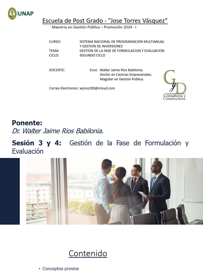 Clases 3 y 4 Postgrado | PDF | Inversiones | edificio