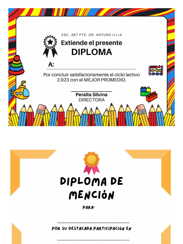 Modelos de Diplomas - Doc-1 | PDF