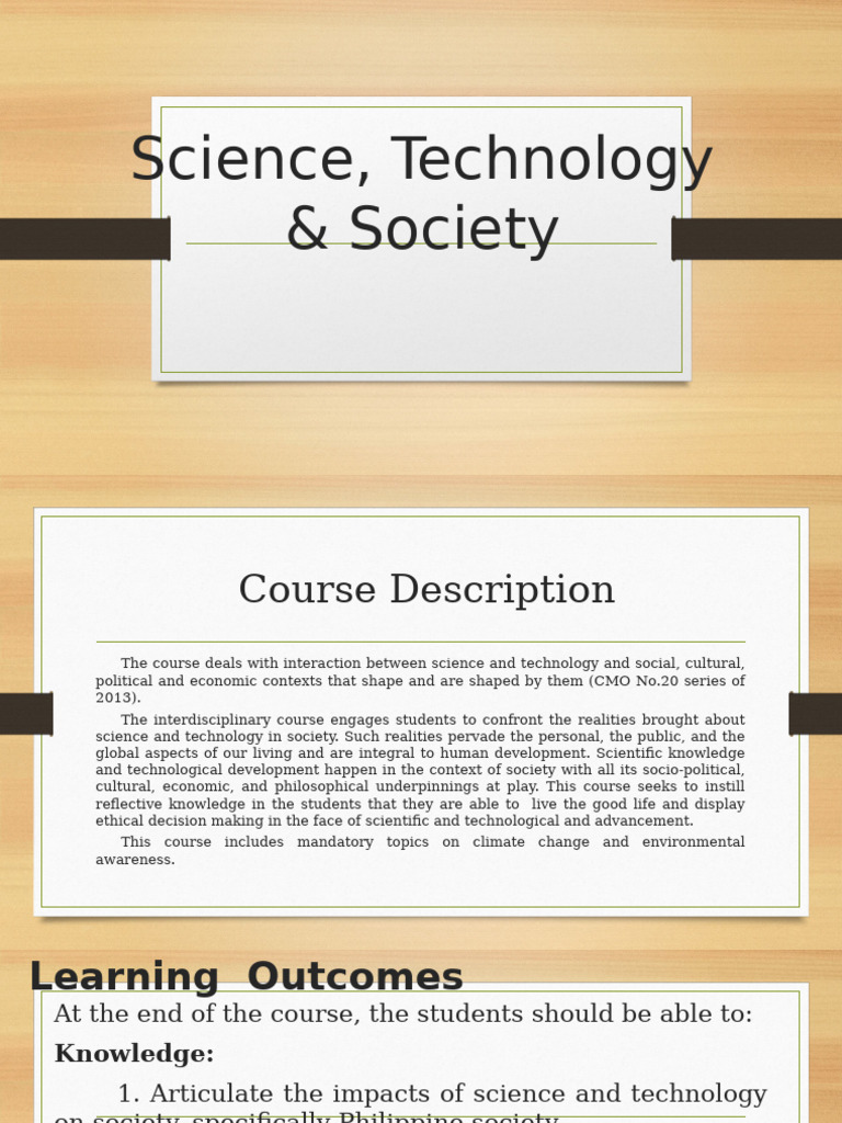 Science, Technology, and Society Course | PDF | Science | Galileo Galilei