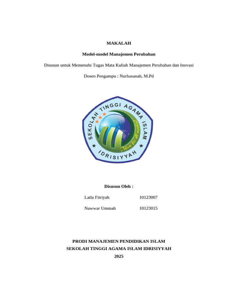 Model Manajemen Perubahan Efektif | PDF
