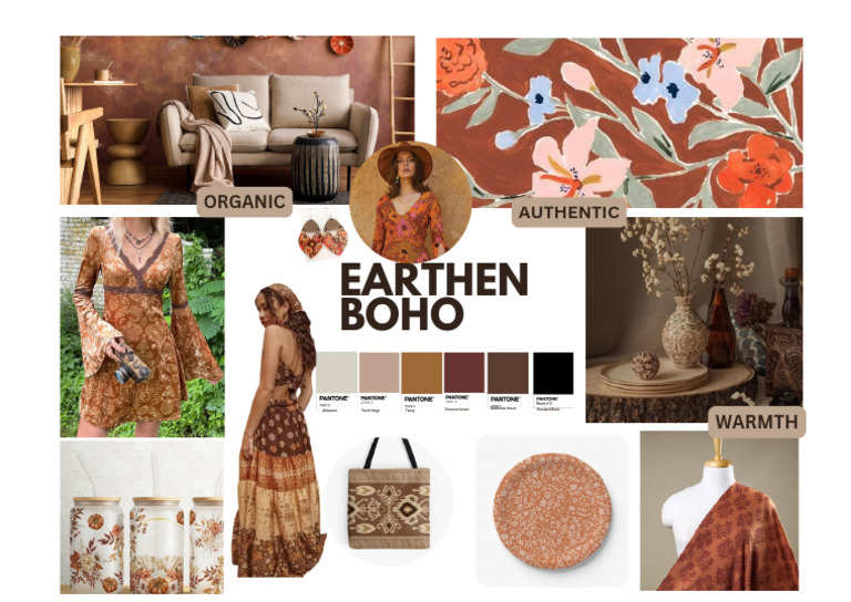 Earthen Boho - Theme Board | PDF