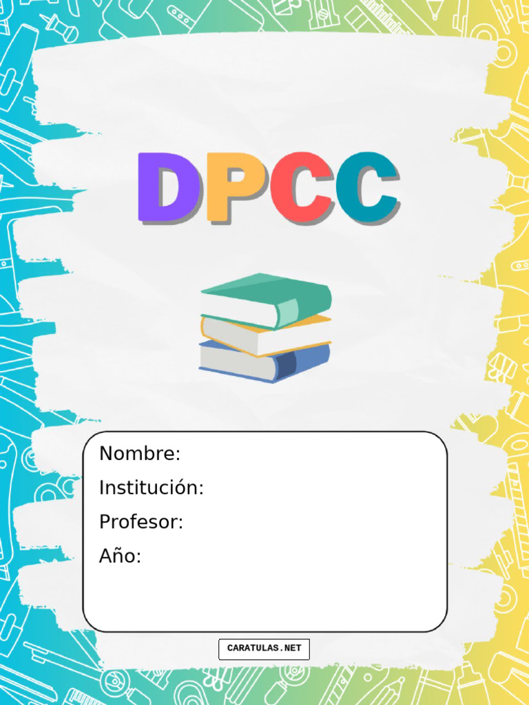 Caratula de Dpcc Para Secundaria | PDF