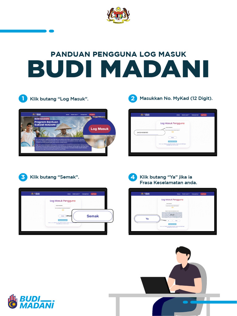 Panduan Pengguna Log Masuk Madani V2 HQ | PDF