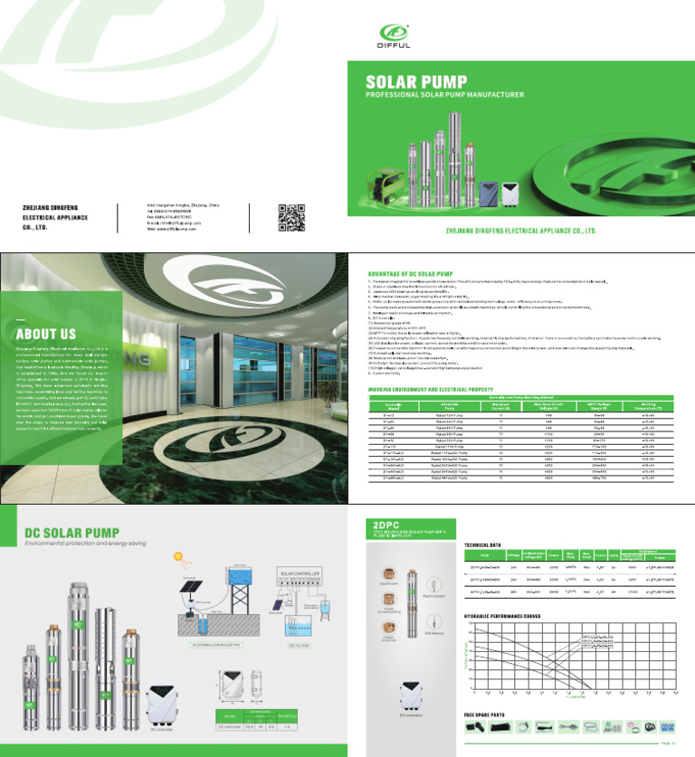 2020.11 DIFFUL Solar Pump Catalog | PDF