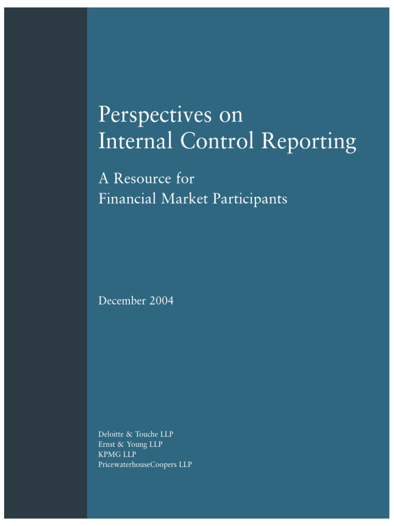 Perspectives On Internal Control Reporting | PDF | Internal Control ...