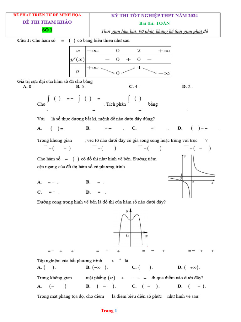 De Toan phat trien tu de minh hoa 2024 De 1. Đề ôn 06.ĐAP AN | PDF