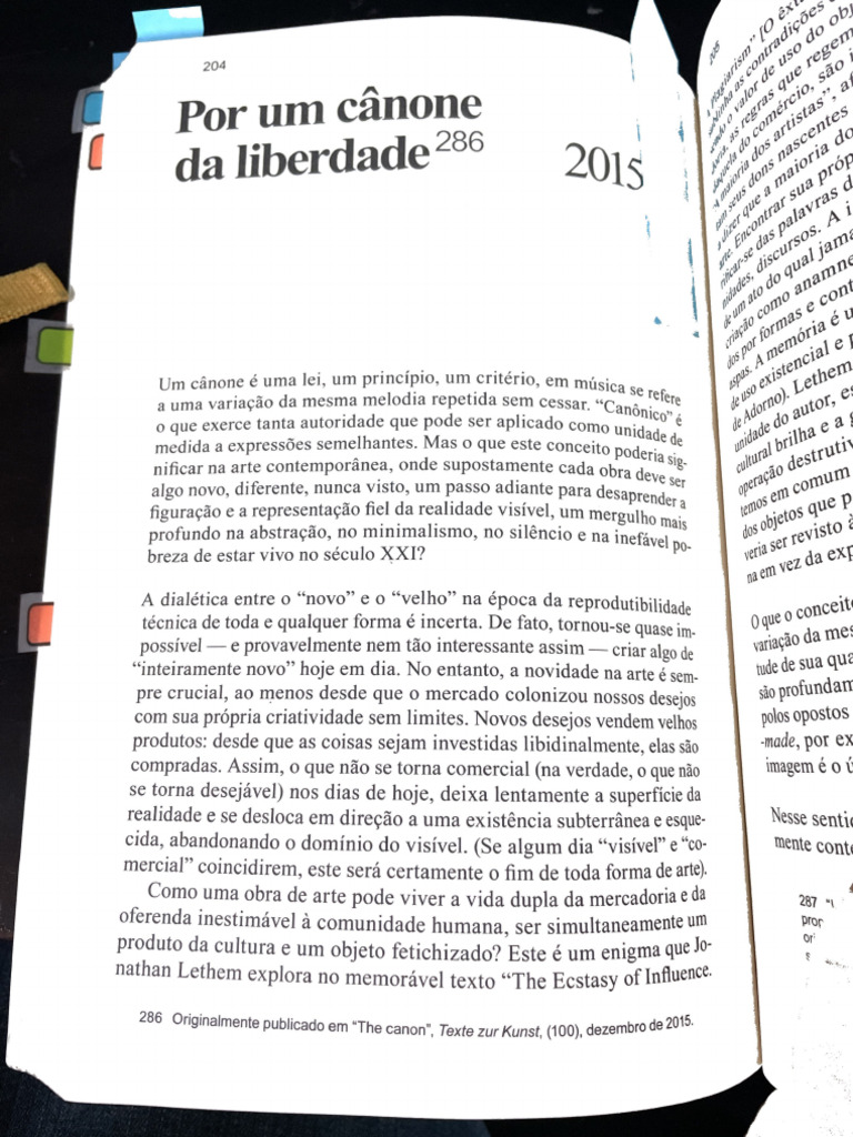 Por Um Cânone Da Liberdade | PDF