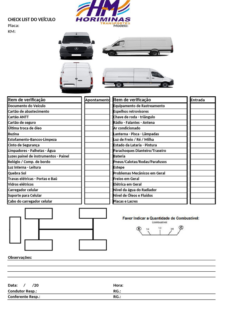 CheckList Sprinter | PDF