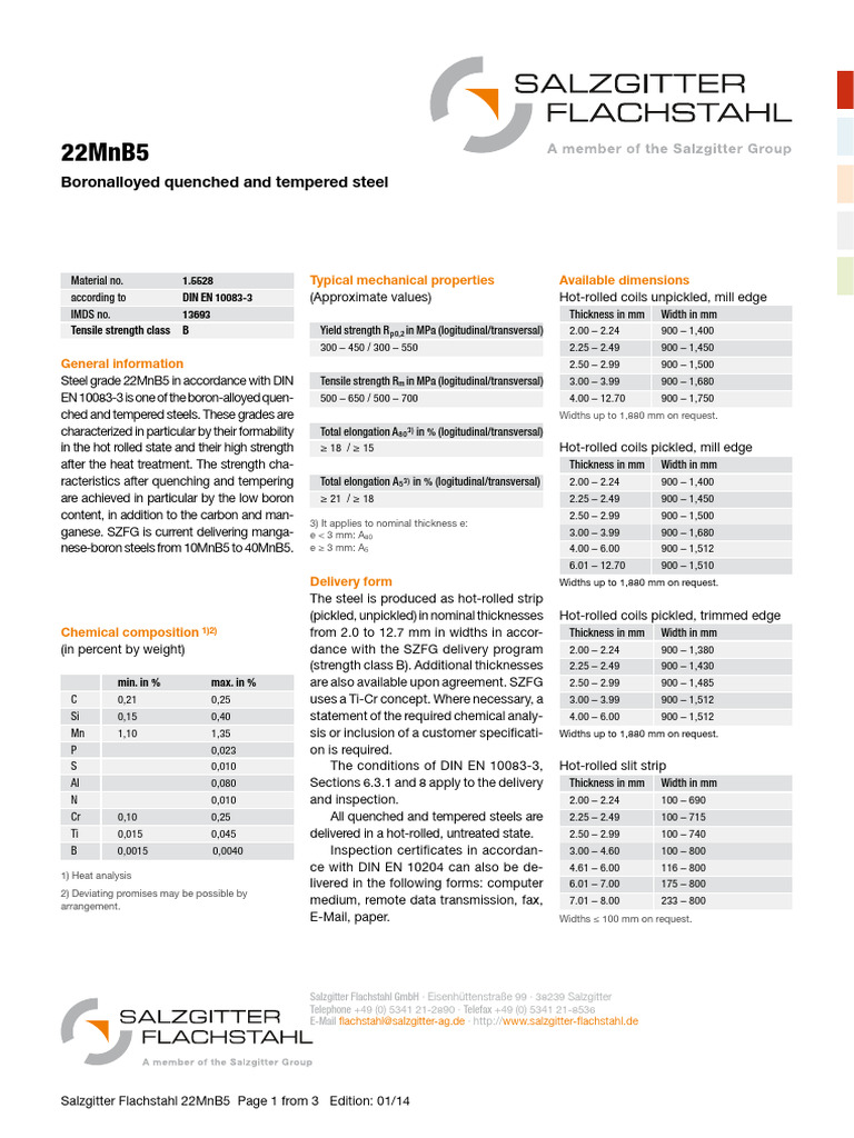22mnb5 | PDF | Welding | Construction