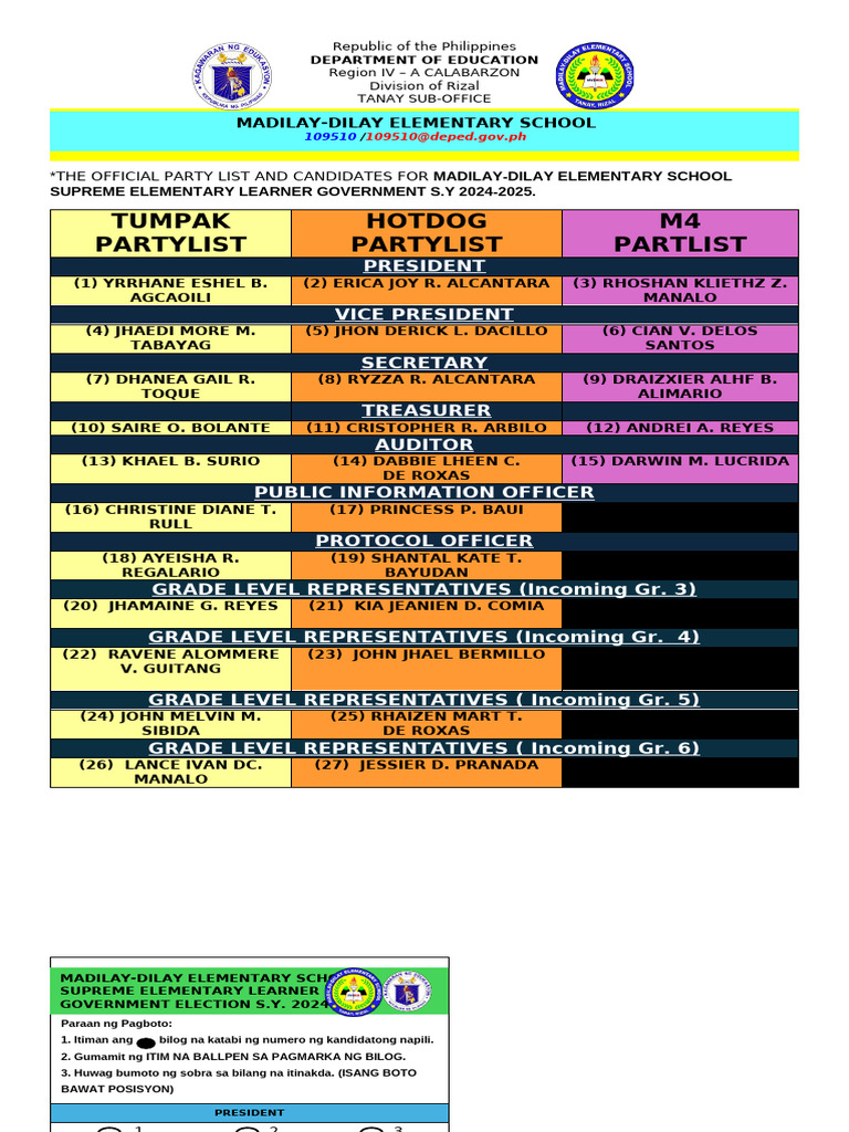 Selg Election 24 25 Paraphernalia | PDF | Philippines